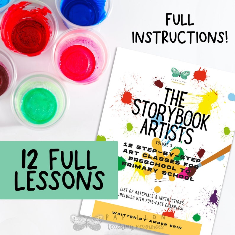 Unit 3 Storybook Art Lessons Curriculum | 12 Art Lessons | Step-by-step ...