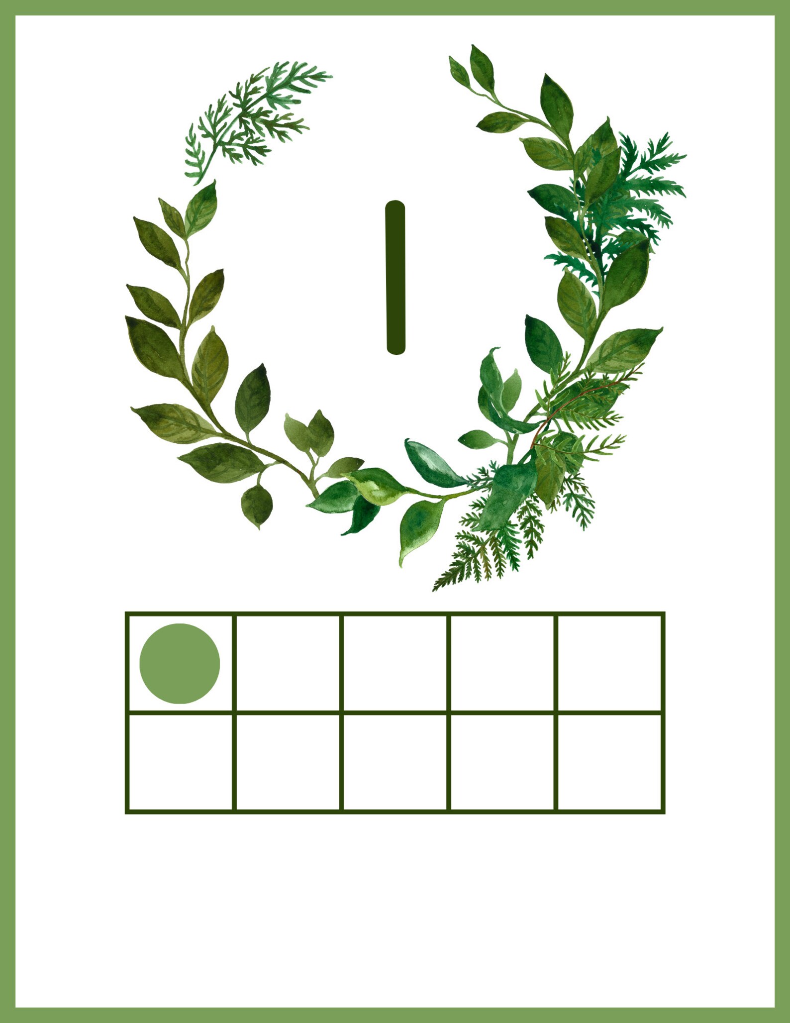 Plants Classroom Number Tally Posters | PNG + PDF | Natural Colors ...