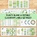 Plants Classroom Birthday Wall | PNG + PDF + Powerpoint | Editable ...