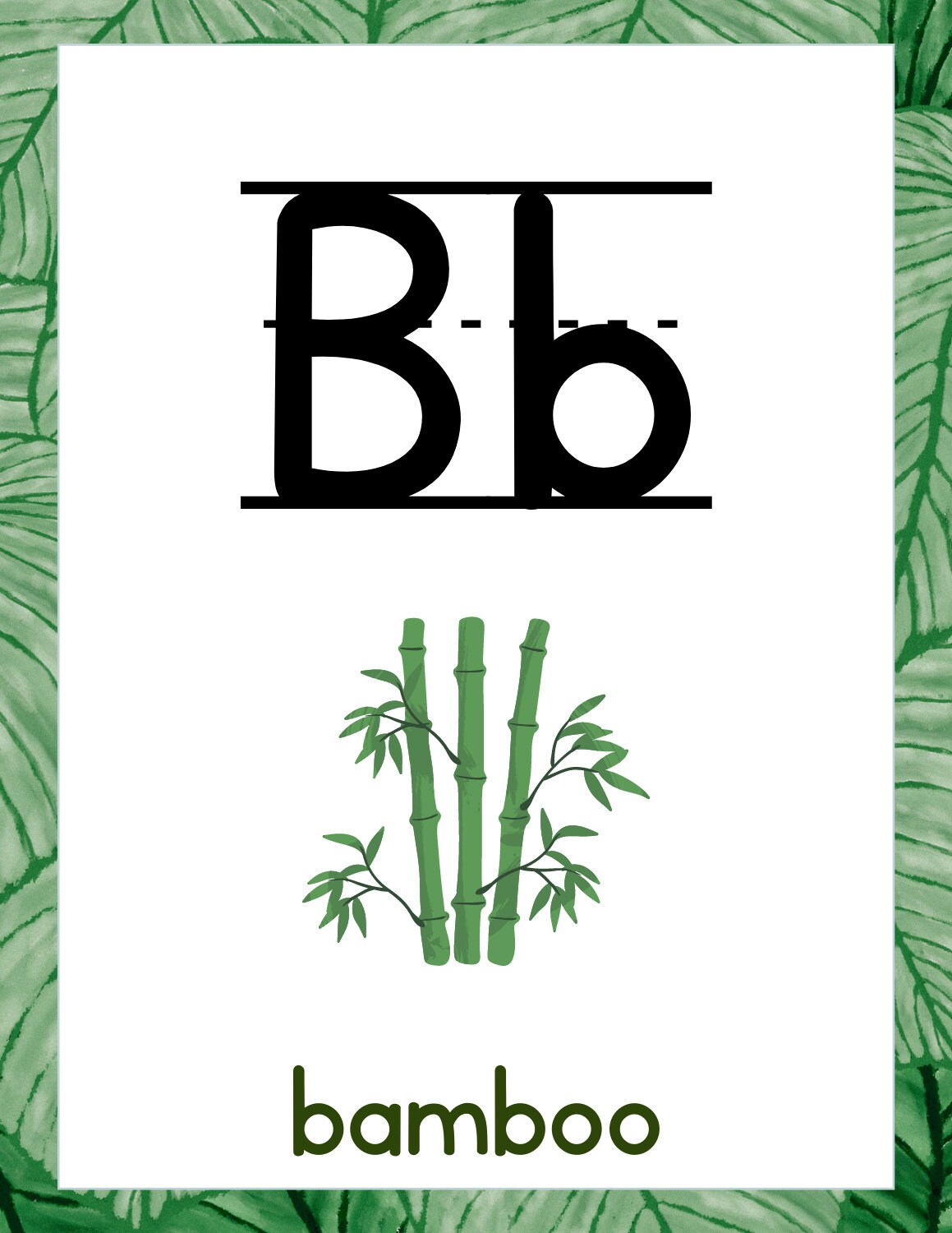 Plants Classroom Alphabet Posters + Flashcards + Poster| PNG + PDF ...
