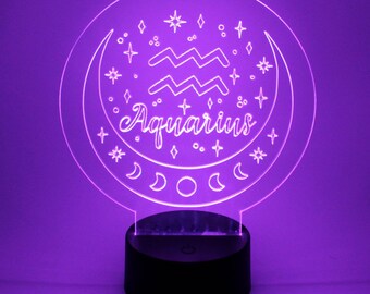 Led Zodiac Light - Etsy