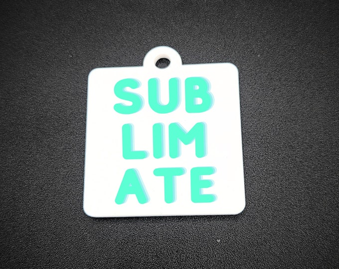Square Blank Key Chain/ Acrylic/ Blank Key Chain/keychain Sublimation ...