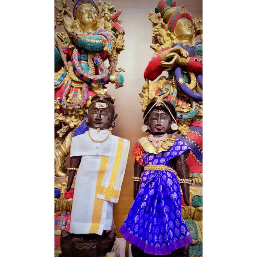 Traditional Handmade Wooden Marapachi Dolls/marapachi Bommai/ Bommala ...