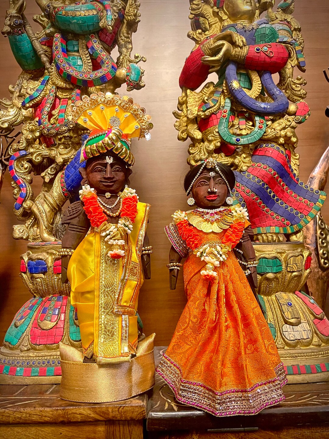 Traditional Handmade MARAPACHI WOODEN DOLLS/ Bommala Koluvu/ Lakade ...