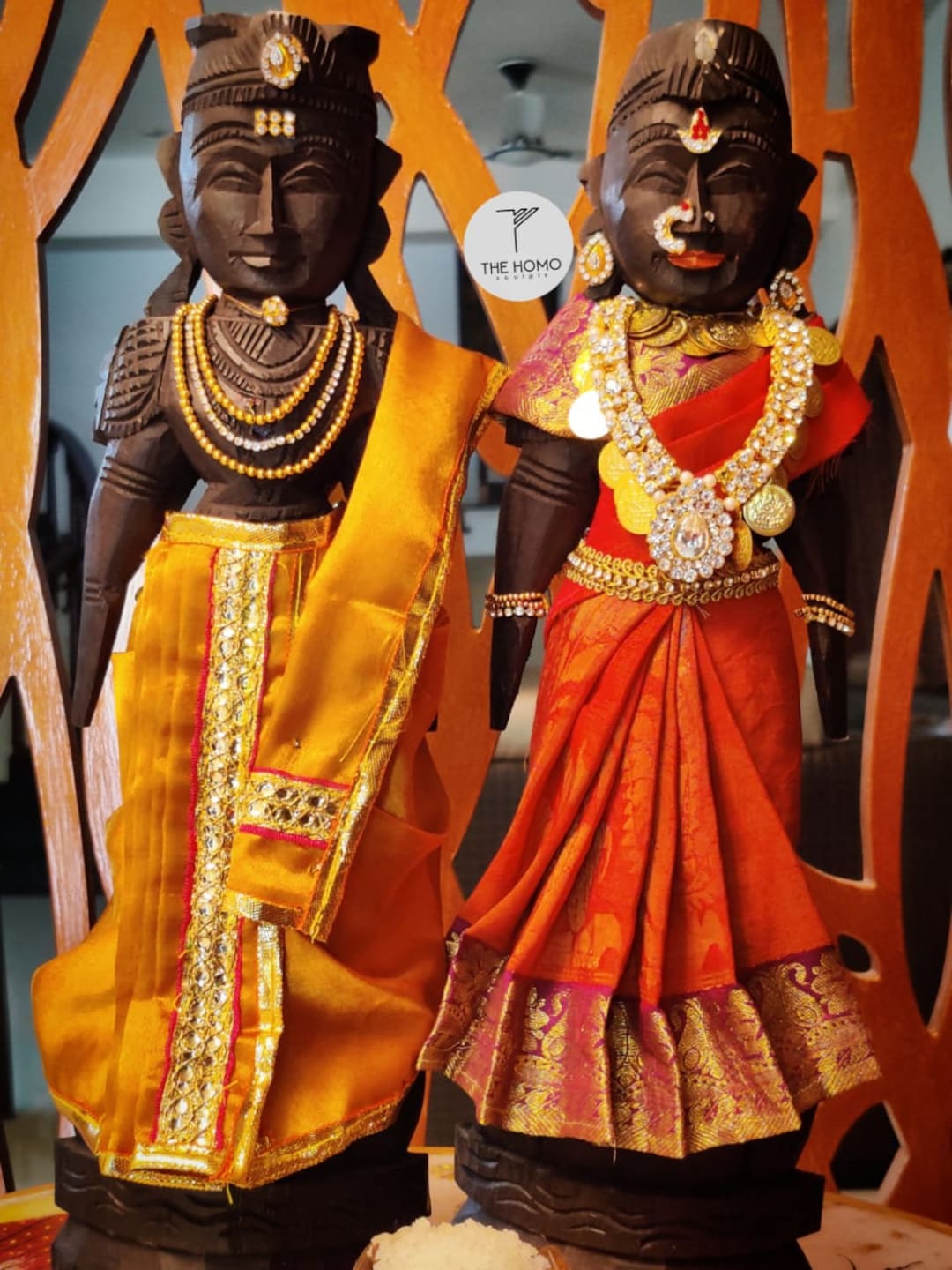Buy Marapachi Wooden Dolls/bommai/ Bommala Koluvu/ Lakade Gudiya ...