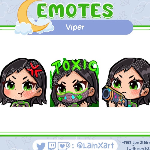 Viper Valorant Emotes Viper Emotes // Twitch Emotes Discord - Etsy