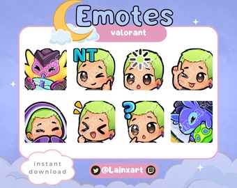 Sage Twitch Discord Emote Pack Valorant Inspired Emotes Digital ...