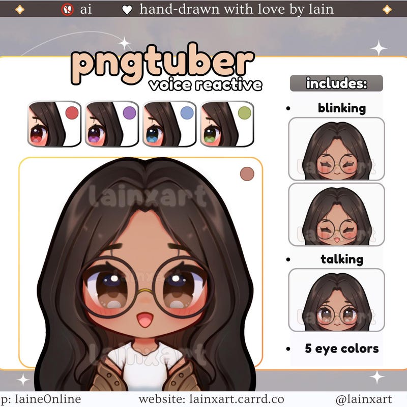 Pngtuber Base - Etsy