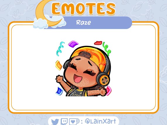 Cute Raze Emote Valorant Cheer Hype Raid Twitch Discord - Etsy