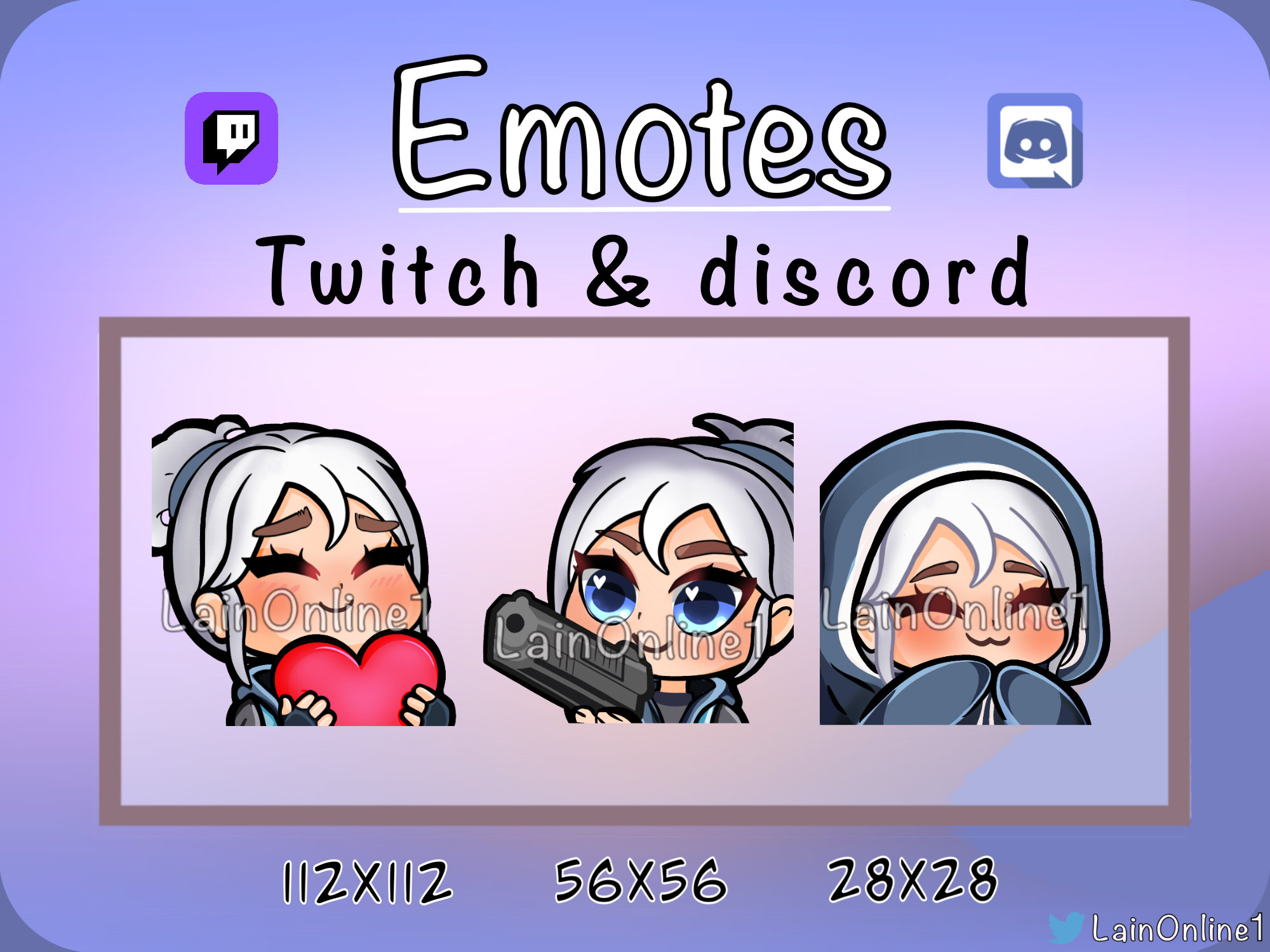 Cute Jett Emotes Valorant Set Twitch Discord - Etsy