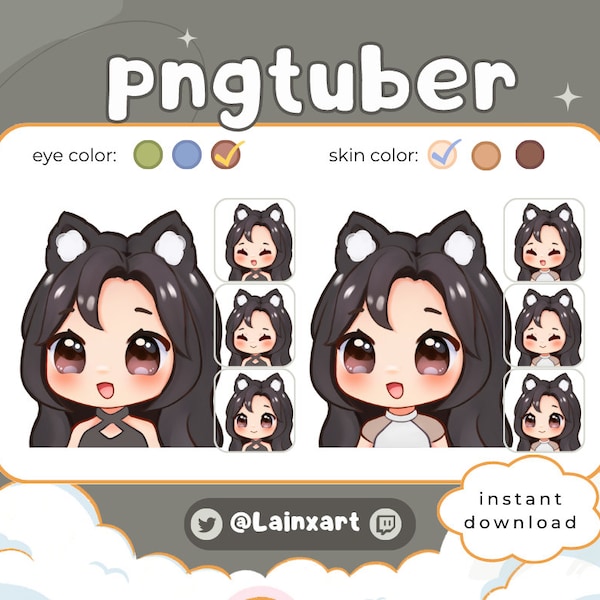 Wolf Girl Vtuber - Etsy