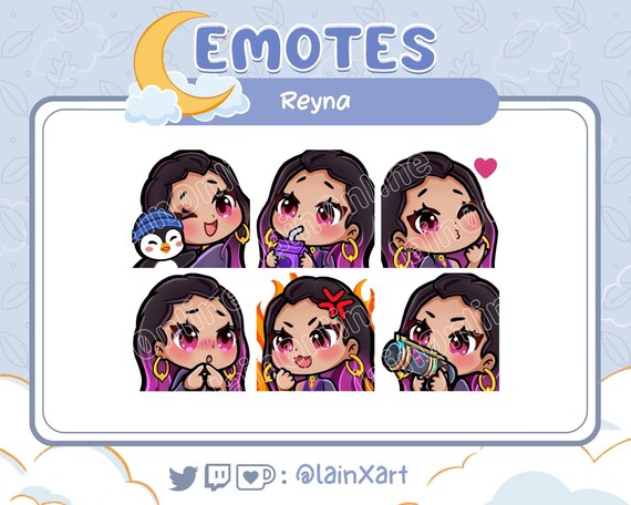 Cute Reyna Emotes Valorant Set Twitch Discord - Etsy Singapore