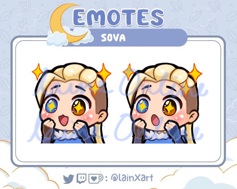 Valorant Sova Pog Emote Twitch Discord - Etsy