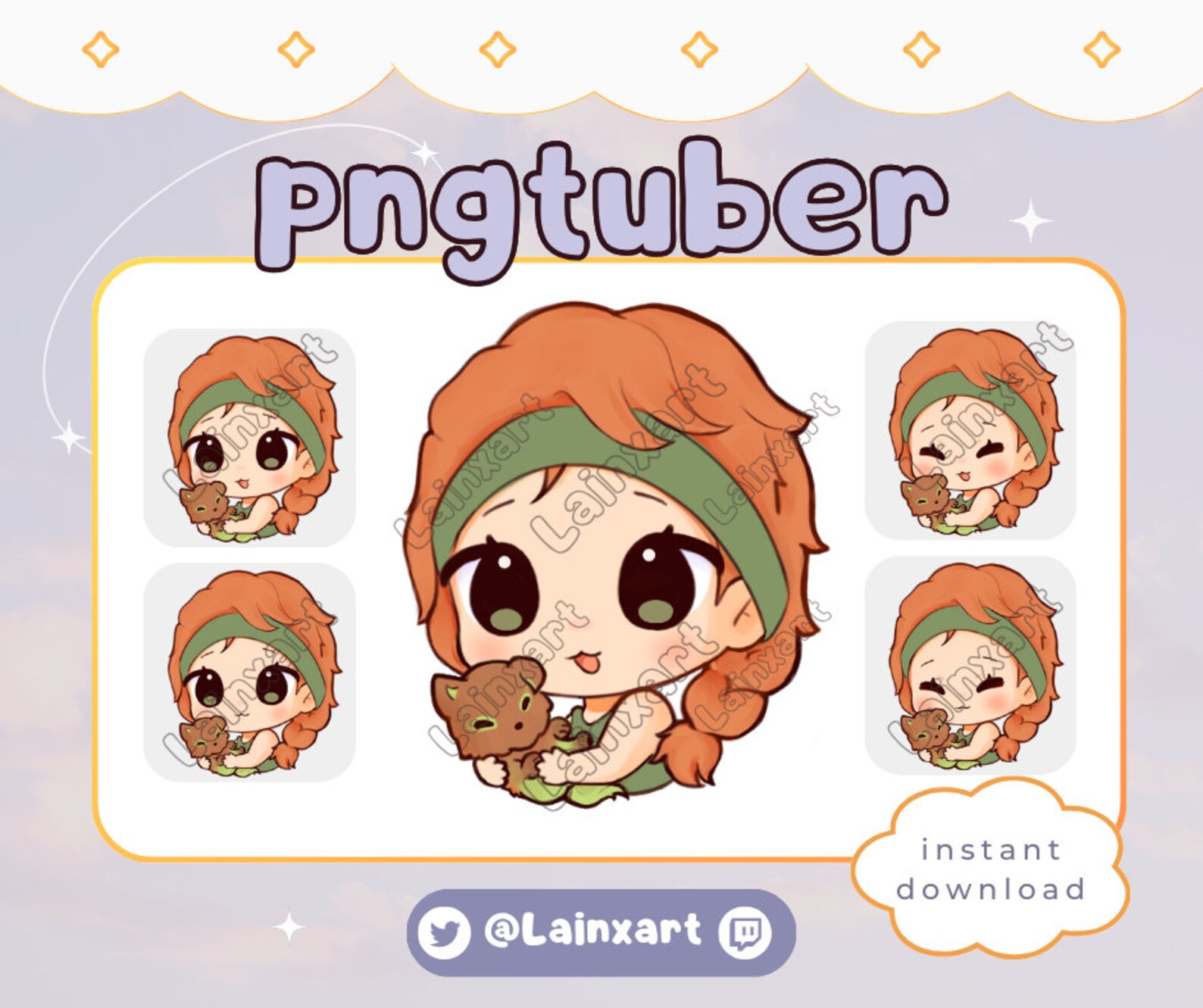 Skye Cute PNGtuber Valorant | Twitch Youtube Discord Kick vtuber Model ...