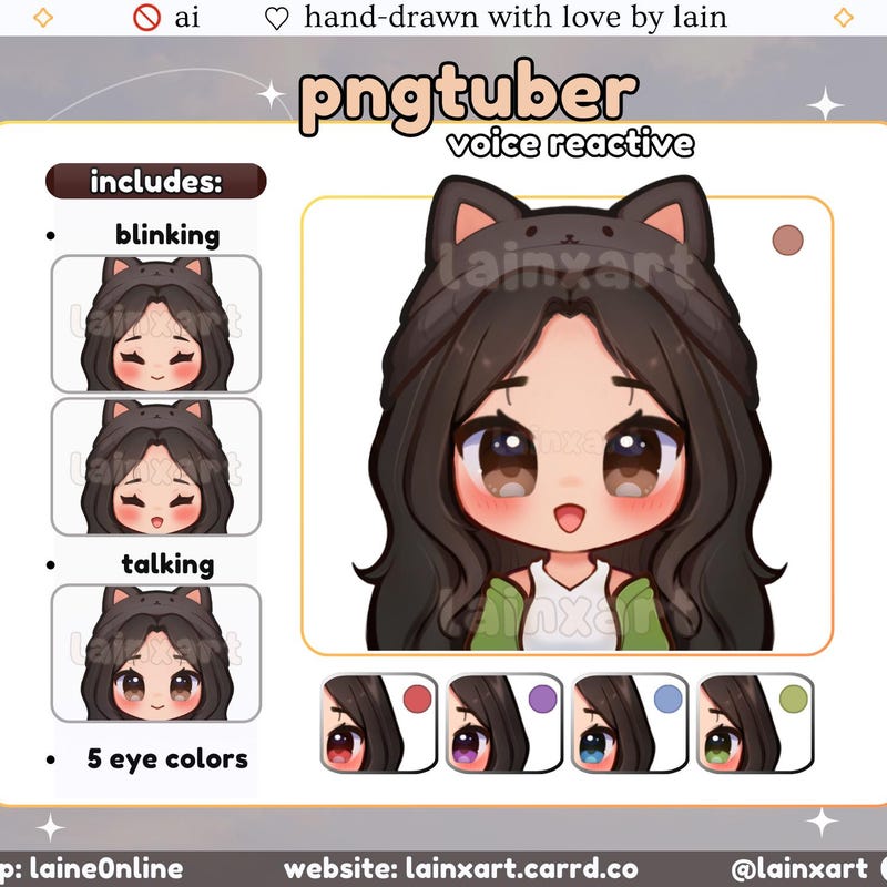 Pngtuber Base - Etsy