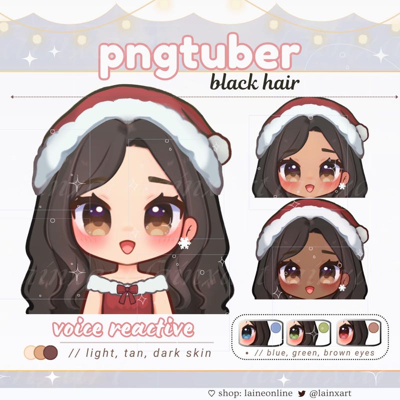 Christmas Pngtuber Girl - Etsy