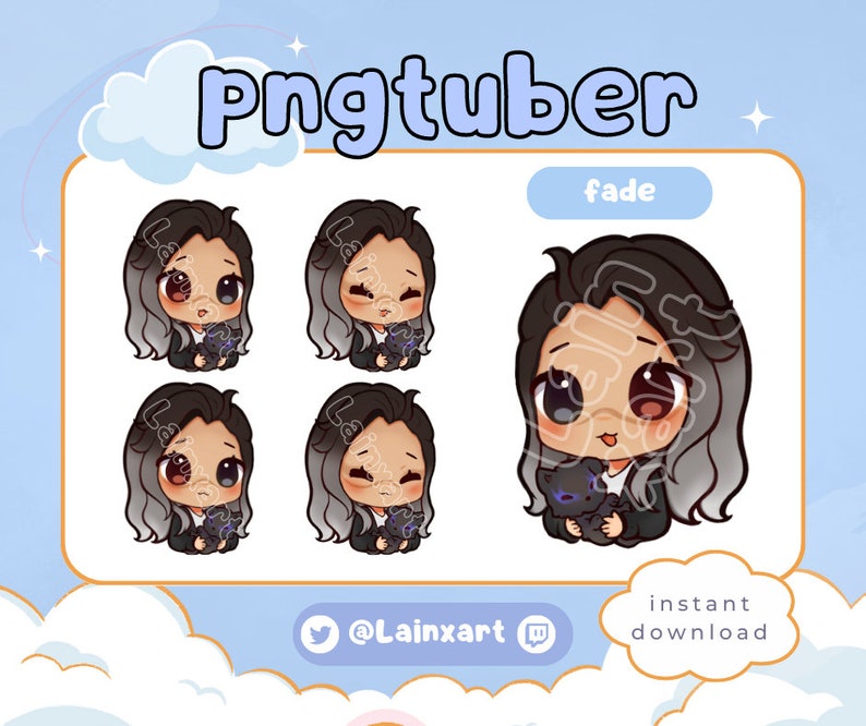 Fade Cute Pngtuber Valorant Twitch Youtube Discord Kick - Etsy