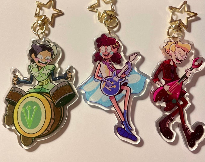 Amphibia Calamity Trio Acrylic Charms - Etsy Canada