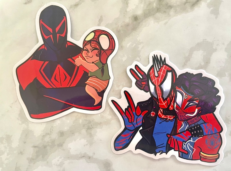 Spider-man Across the Spider Verse Stickers - Etsy