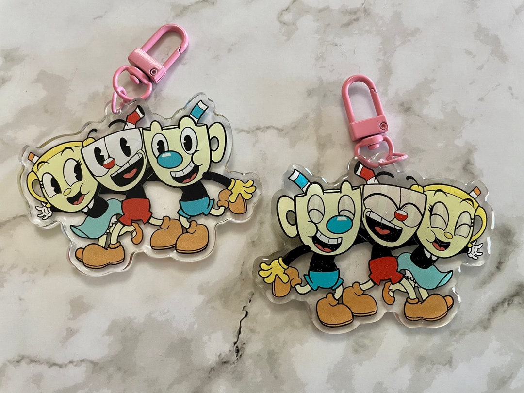 Pre-order Cuphead Trio Charm - Etsy