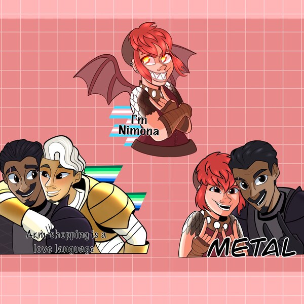 Nimona Stickers - Etsy