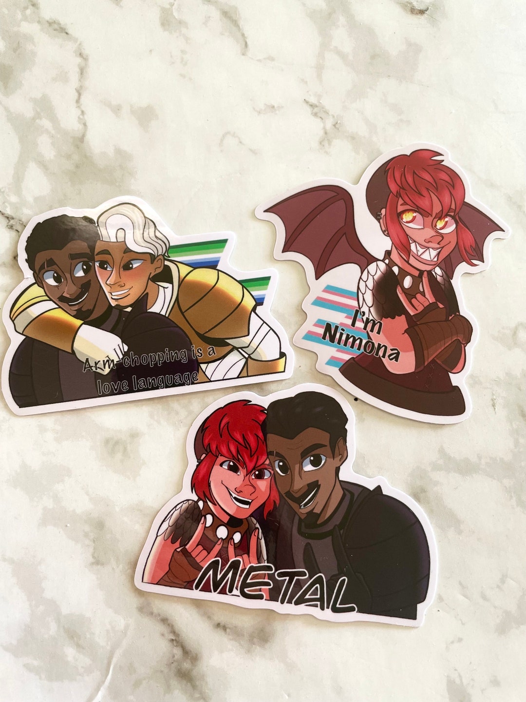 Nimona Stickers/charms - Etsy