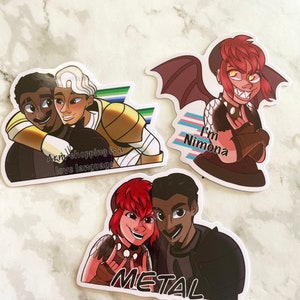 Nimona Stickers/charms - Etsy