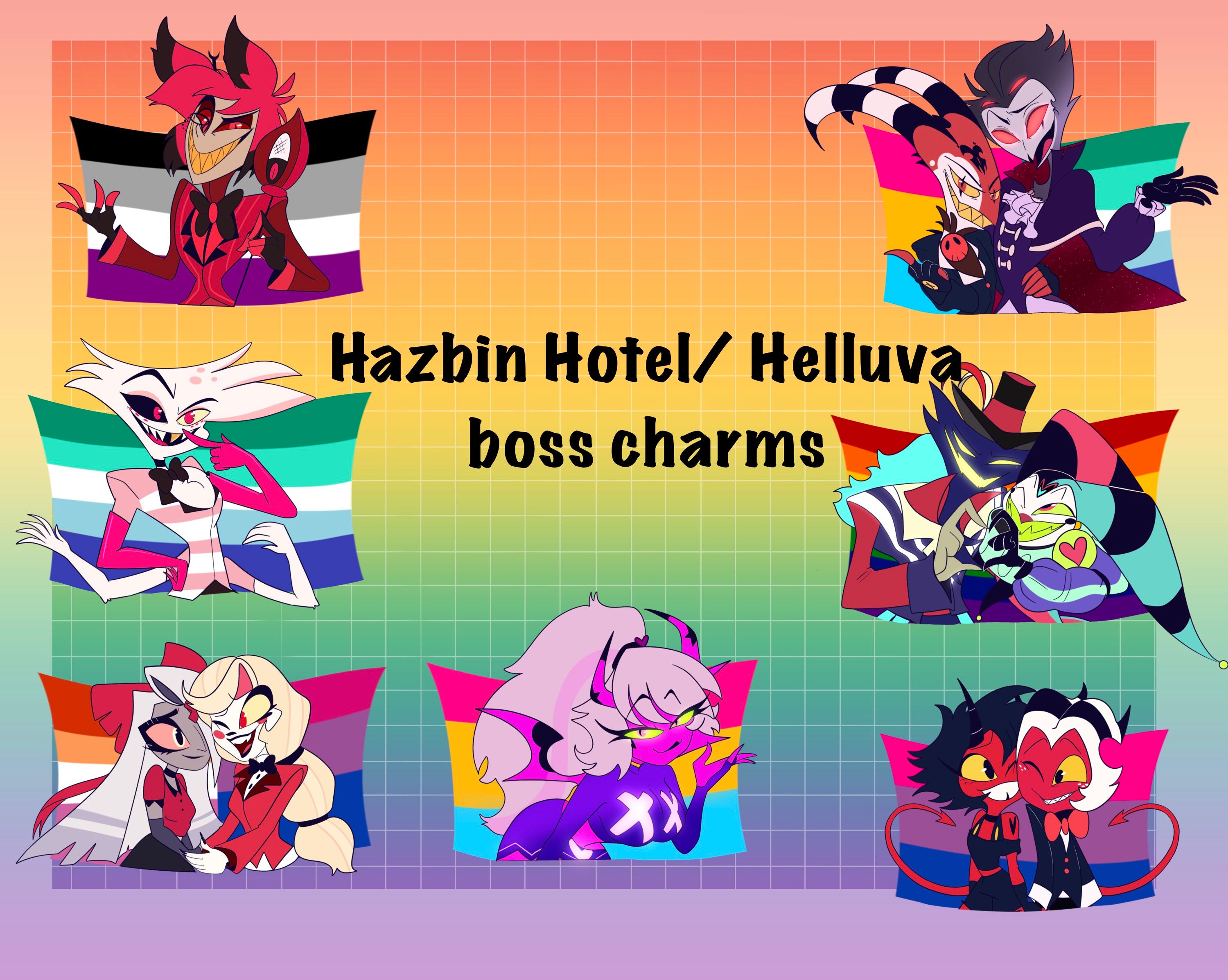 Hazbin Hotel / Helluva Boss Charms - Etsy UK