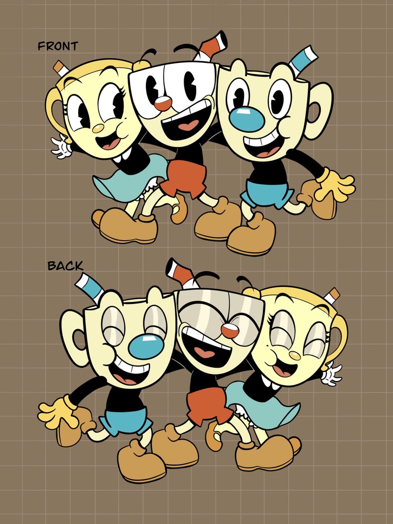 Cuphead Trio Charm | Etsy