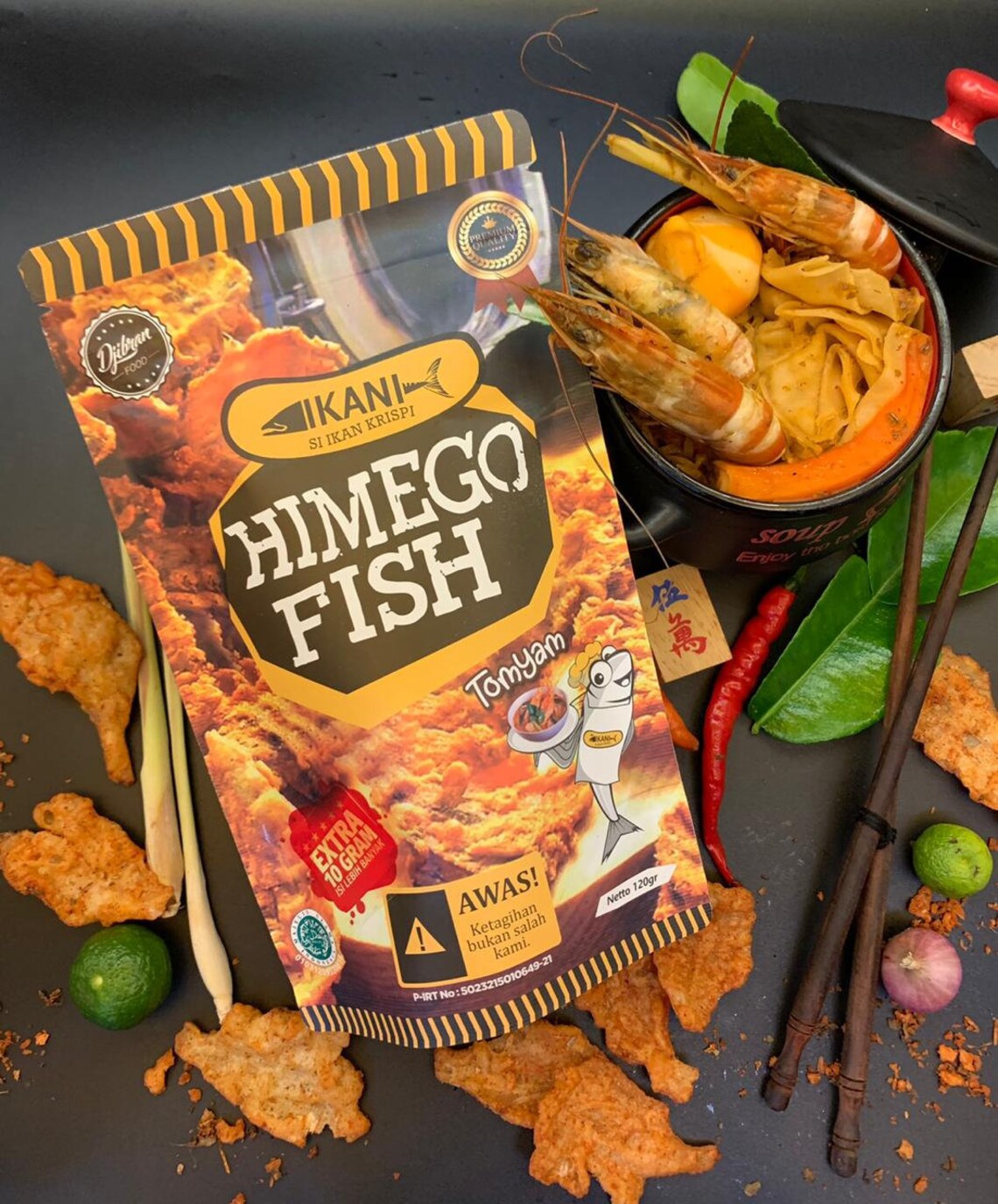 Personalised crispy fish snacks Chips Himego Fish Made from | Etsy