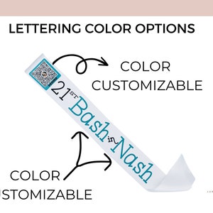 Bday Sash, QR Code Birthday Sash, Finally 21, 21 Buy Me A Drink, Buy Me ...