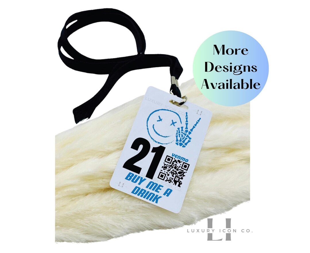 Buy Him a Drink QR Code Lanyard, 21st Birthday Venmo Necklace - Etsy