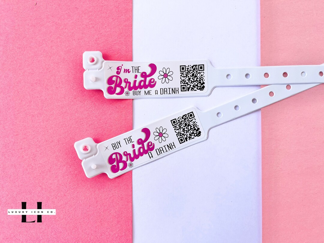 Retro Bachelorette Wristband | 70's | Venmo Sticker Bachelorette ...