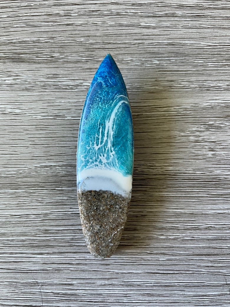 Surfboard Resin Art Magnet Made With Natural FL Sand - Etsy