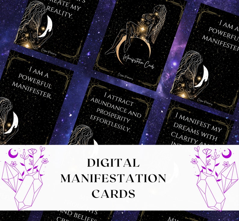 Affirmation Cards Printable, Inspirational Decks, Affirmation Cards for ...