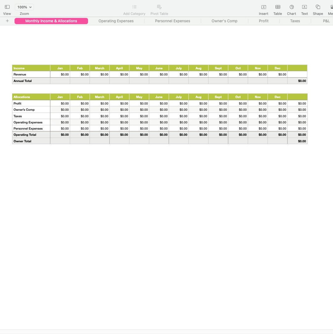 Business Income & Expense Tracker (business Budgeting) - Etsy