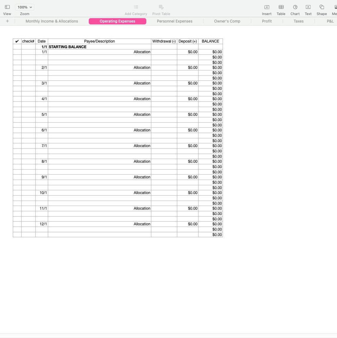 Business Income & Expense Tracker (business Budgeting) - Etsy