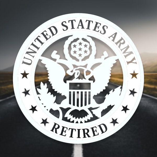 Us Army Retired Decals - Etsy
