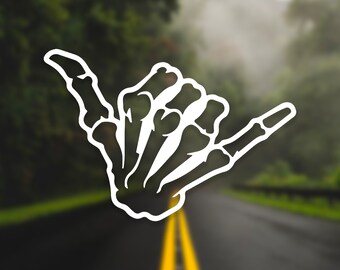 Skeleton Hang Loose Decal - Etsy