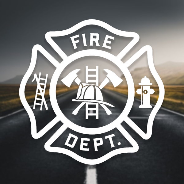 Fire Dept Decals - Etsy