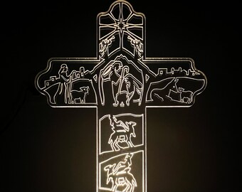 Light up Cross - Etsy