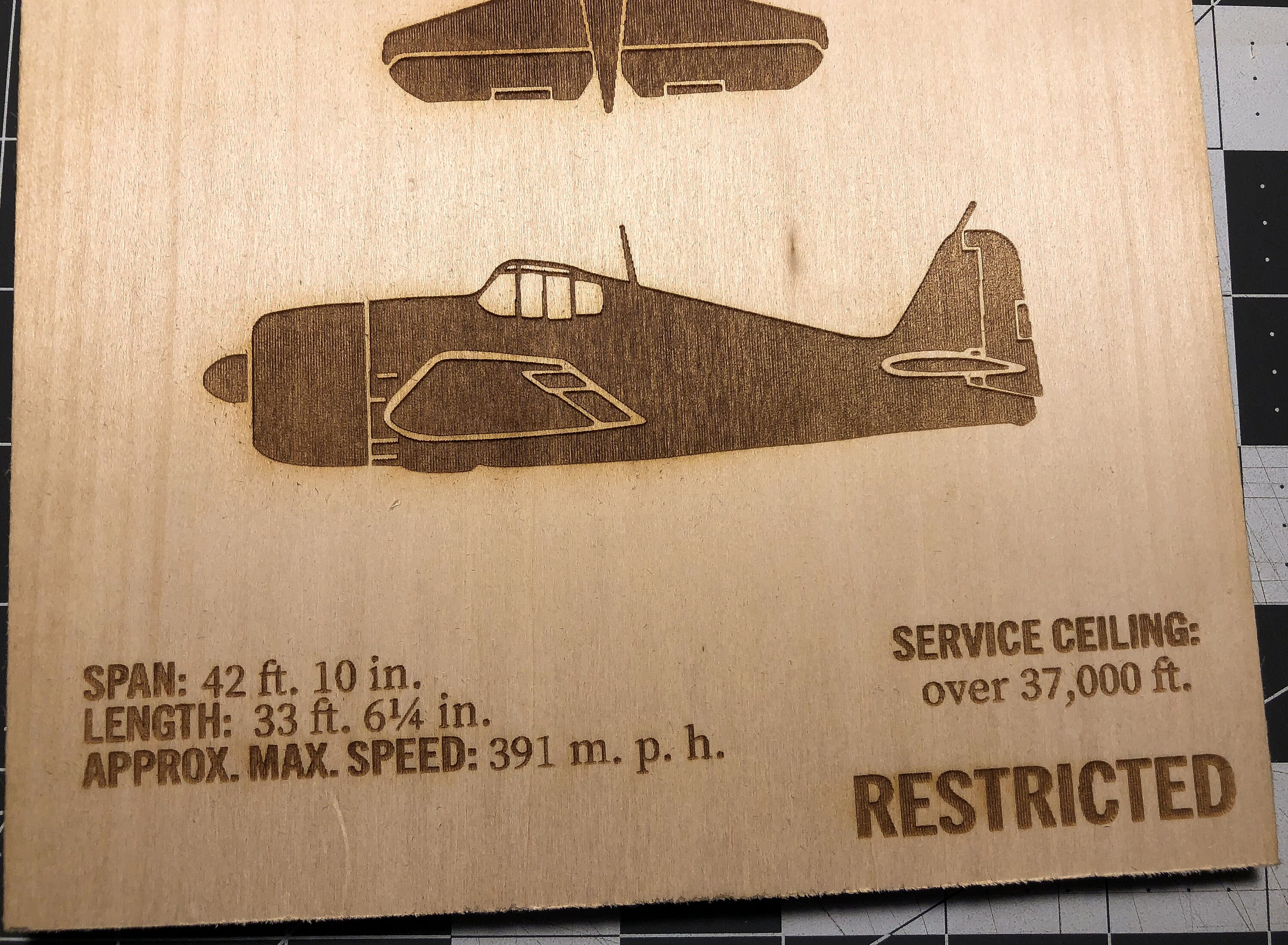 Vintage WWII Aircraft Recognition Sign Laser Engraved Wood - Etsy