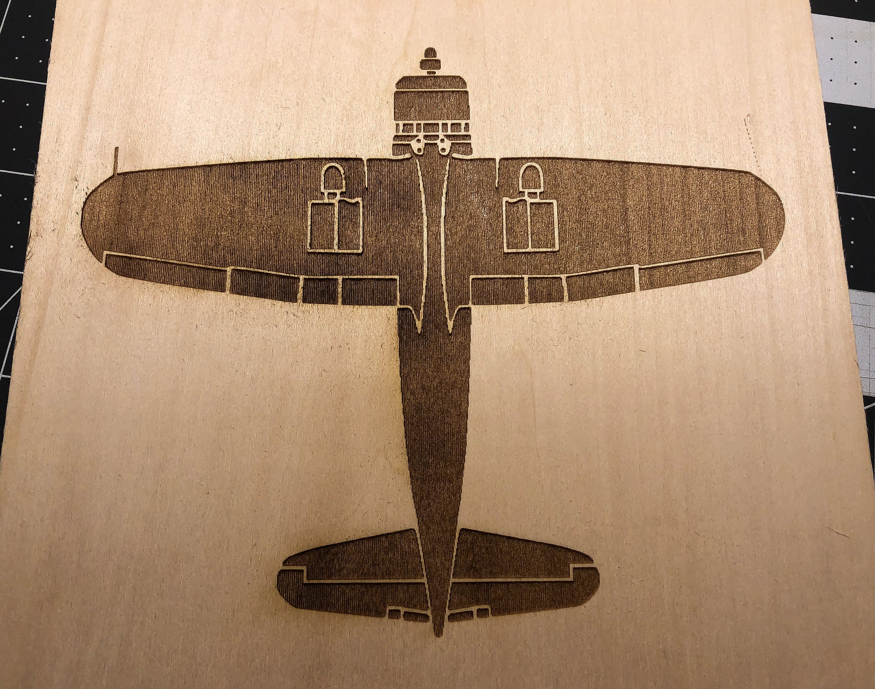 Vintage WWII Aircraft Recognition Sign - Laser Engraved Wood Wall Decor ...