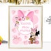 Printable Baby MINNIE MOUSE Bear Guess How Many Game Sign and Cards ...