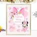 Printable Baby MINNIE MOUSE Guess How Many Game Sign and Cards. MINNIE ...