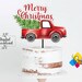 Printable Merry Christmas Cake Topper. DIY CHRISTMAS Cake Topper ...
