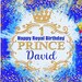 Printable PRINCE Royal Blue Gold Backdrop. Prince Birthday Party ...