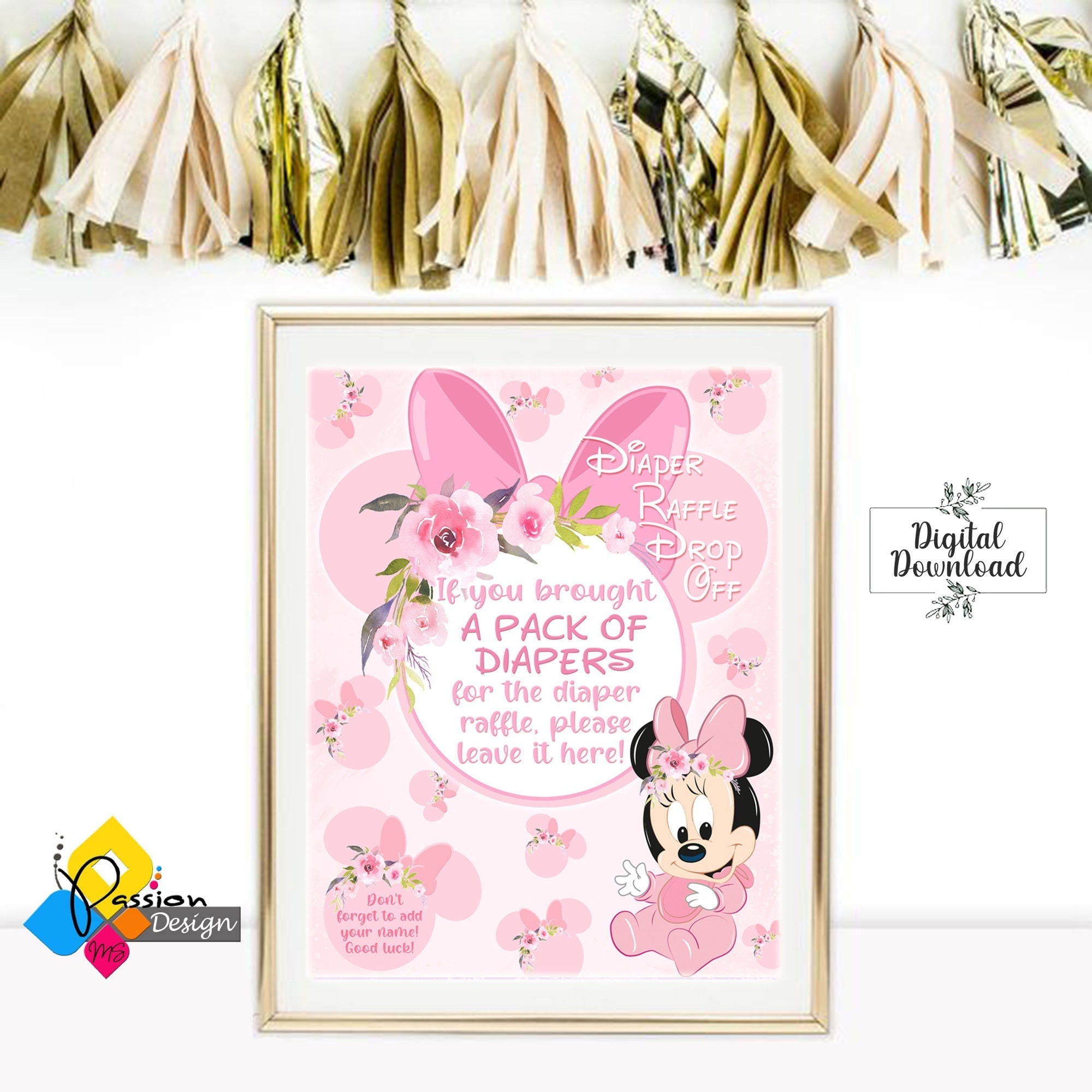 Disney Diaper Raffle Tickets