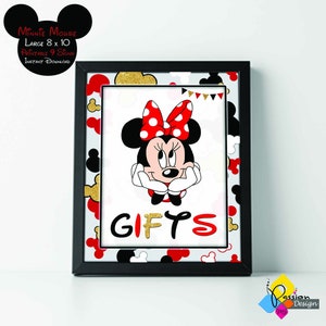 Printable Minnie Mouse 9 Birthday Party Signs. Instant Download Minnie ...