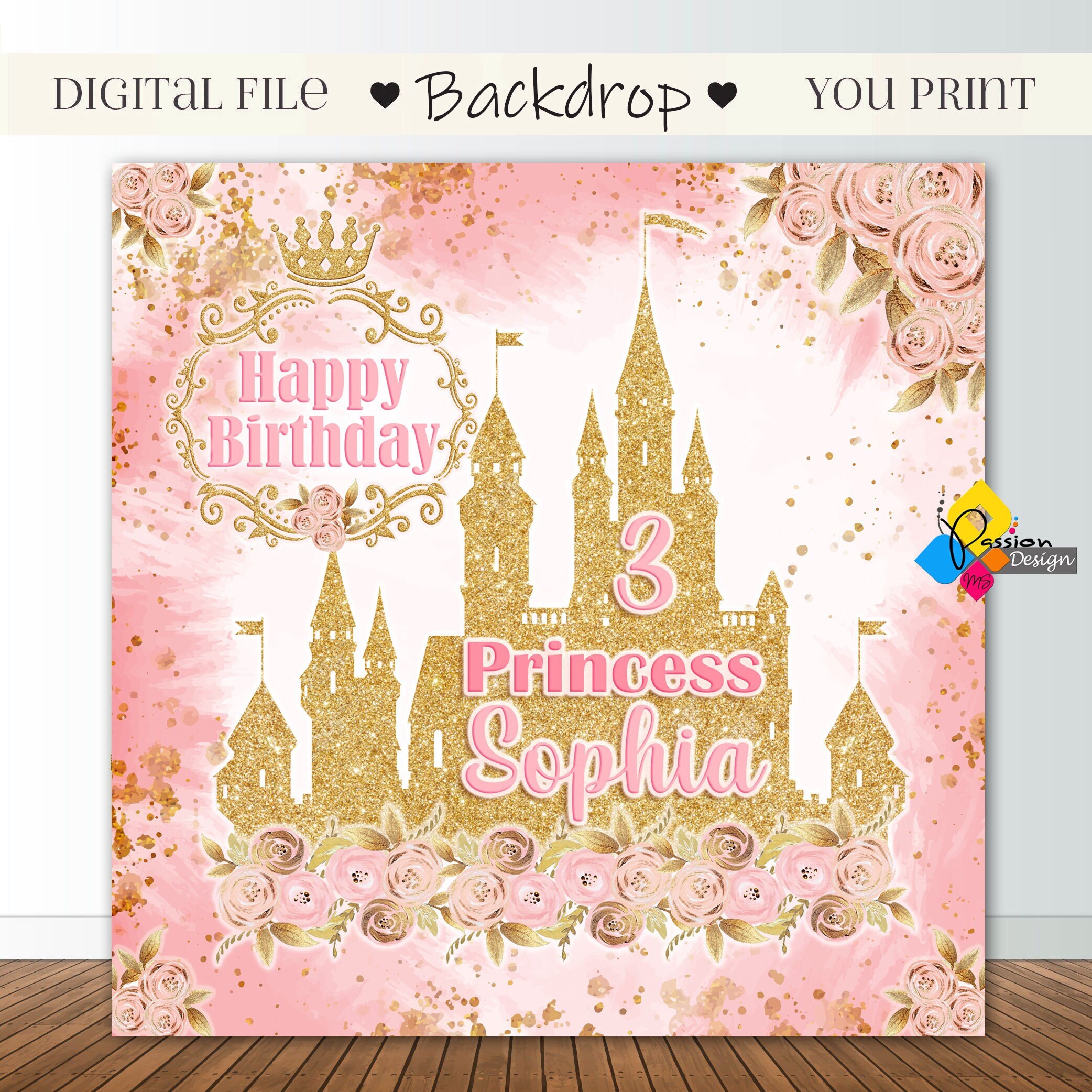 Princess Castle Backdrop Party